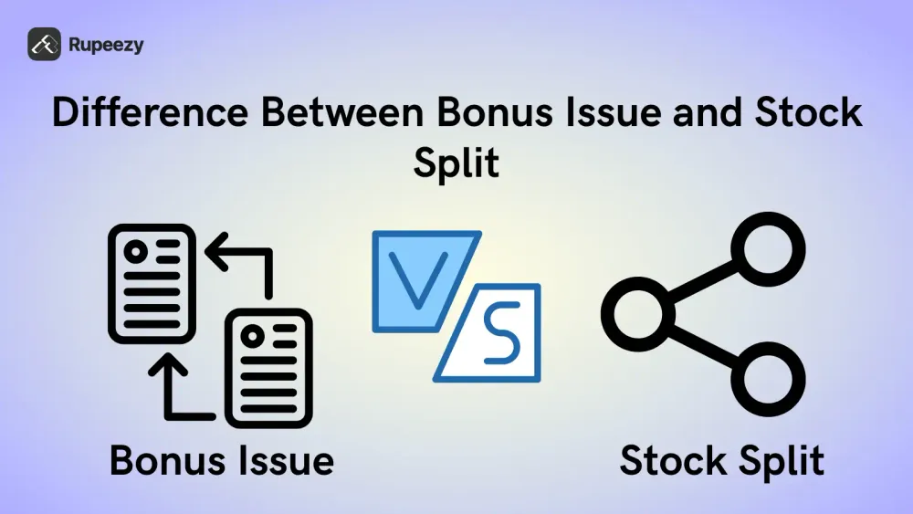Difference Between Bonus Issue and Stock Split Explained | Rupeezy