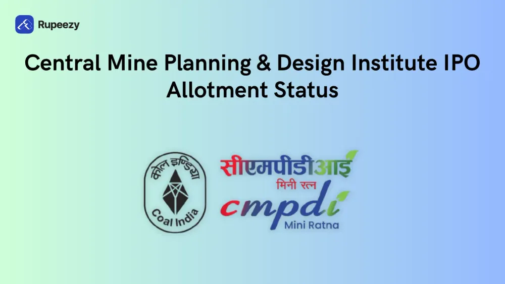 Central Mine Planning & Design Institute (CMPDI) IPO Allotment Status ...