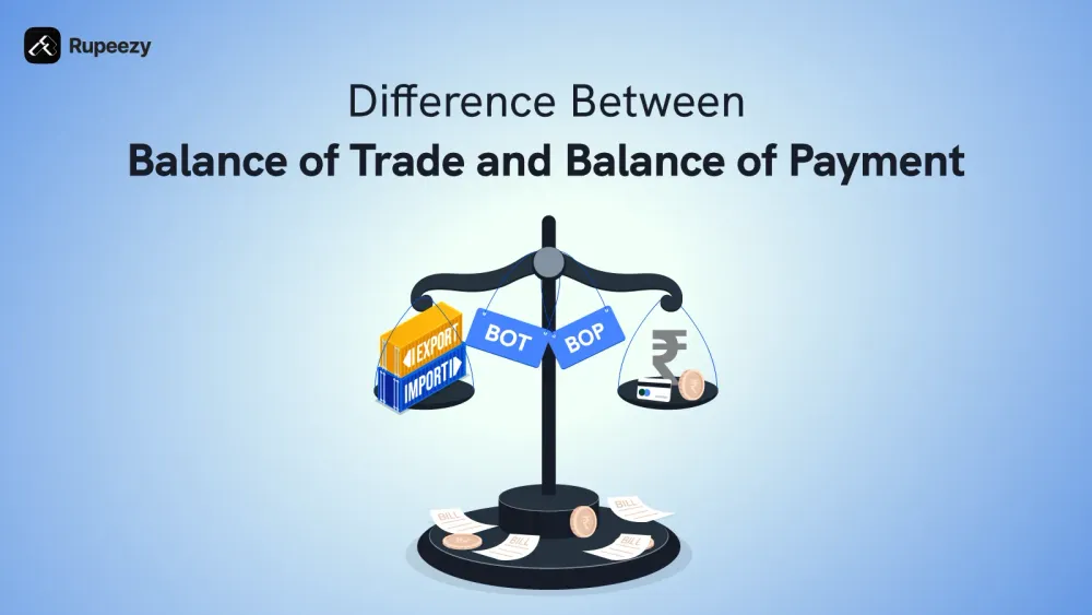 Difference Between Balance of Trade and Balance of Payment | Rupeezy