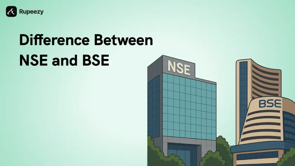 NSE vs BSE – Key Difference Between NSE and BSE Explained | Rupeezy