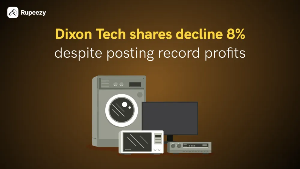Dixon Tech shares decline 8% despite posting record profits | Rupeezy