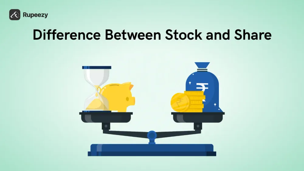 Difference Between Stock and Share | Rupeezy