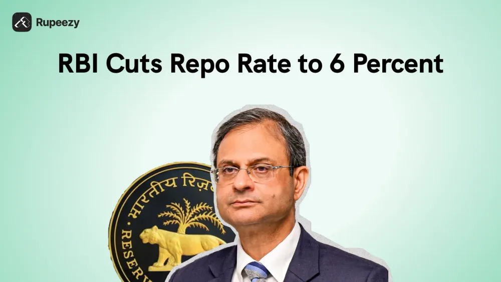 RBI Cuts Repo Rate By 25 Bps to 6% | Rupeezy